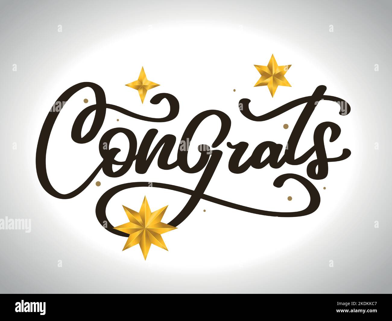 Congrats lettering. Handwritten modern calligraphy, brush painted ...