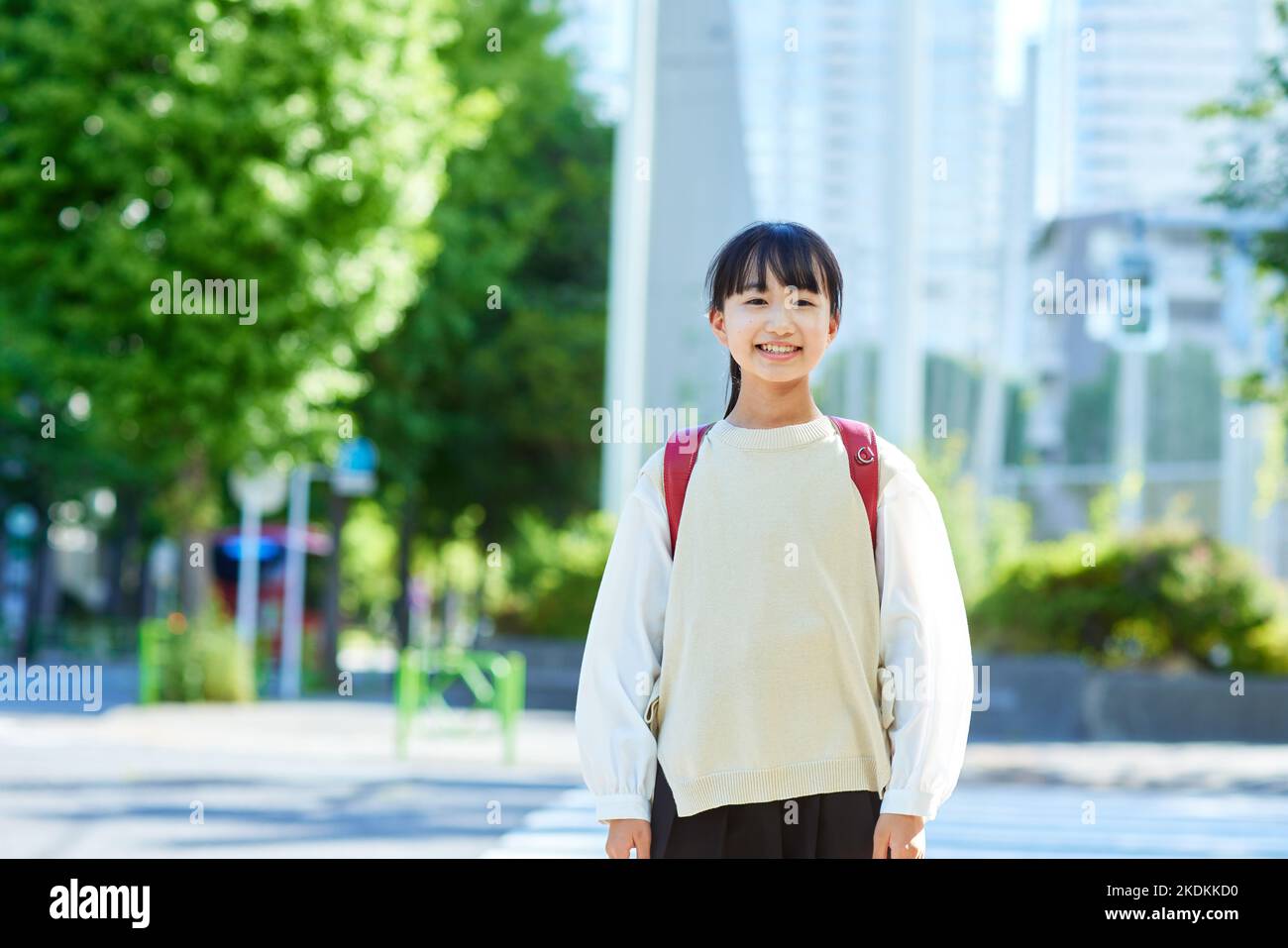 Japanese elementary school kid portrait Stock Photo - Alamy