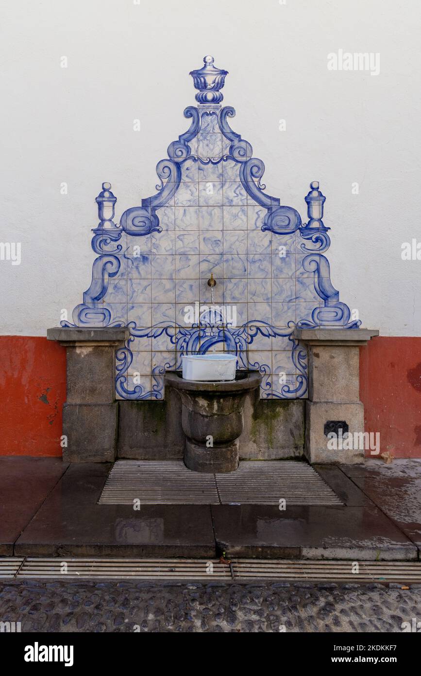 Street Fountain, Funchal, Madeira, Portugal Stock Photo - Alamy