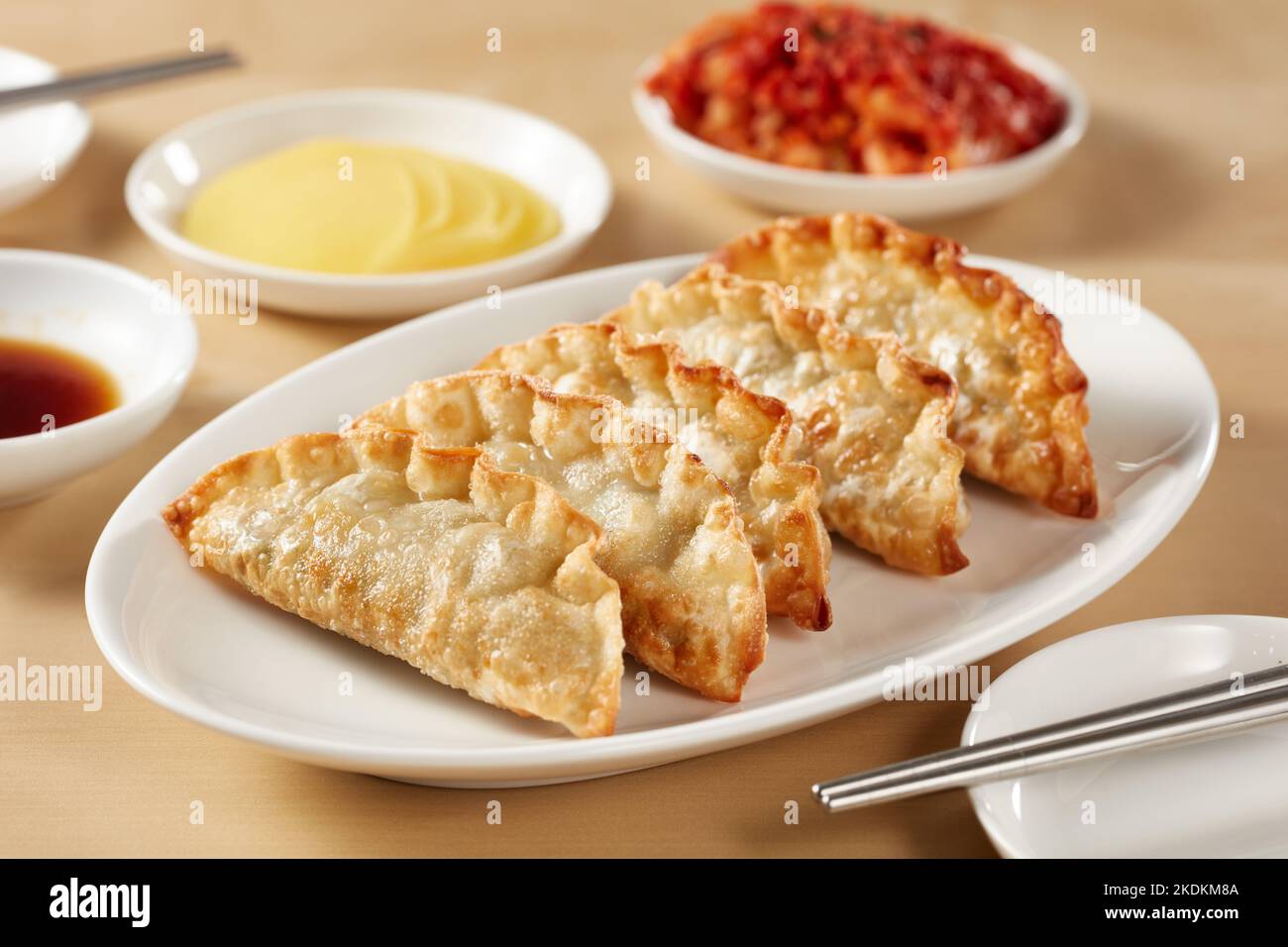 Korean kimchi dumplings hi-res stock photography and images - Alamy