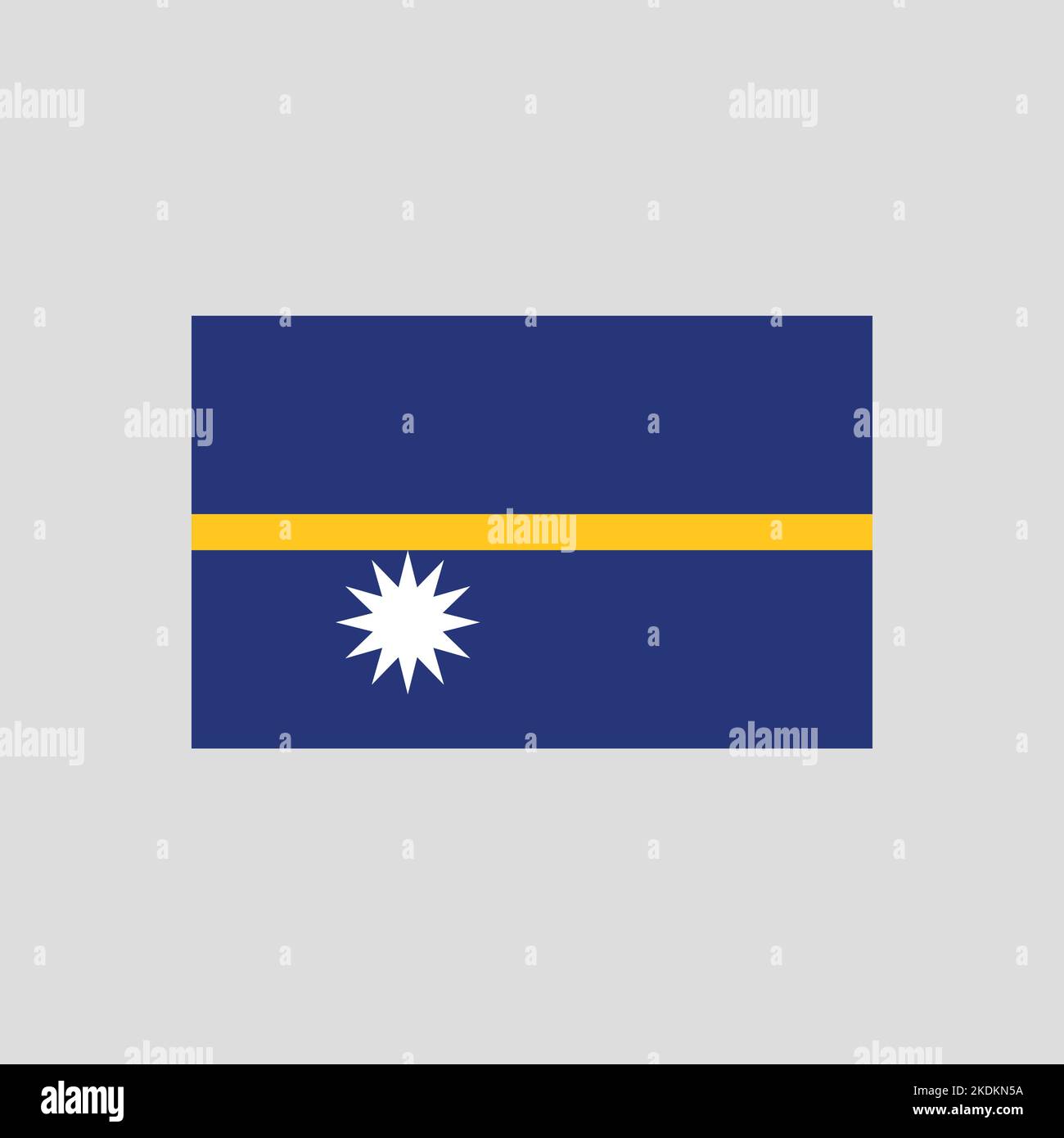 Flag of Nauru color line element. Vector element for web page Stock ...
