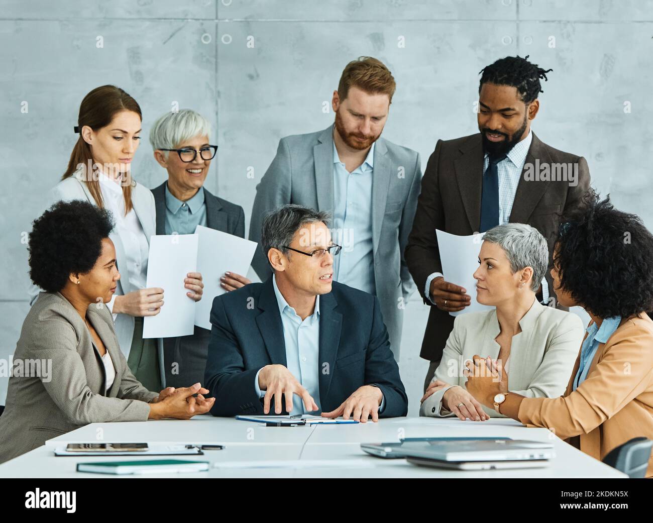 Grumpy Old Lady Meeting Office