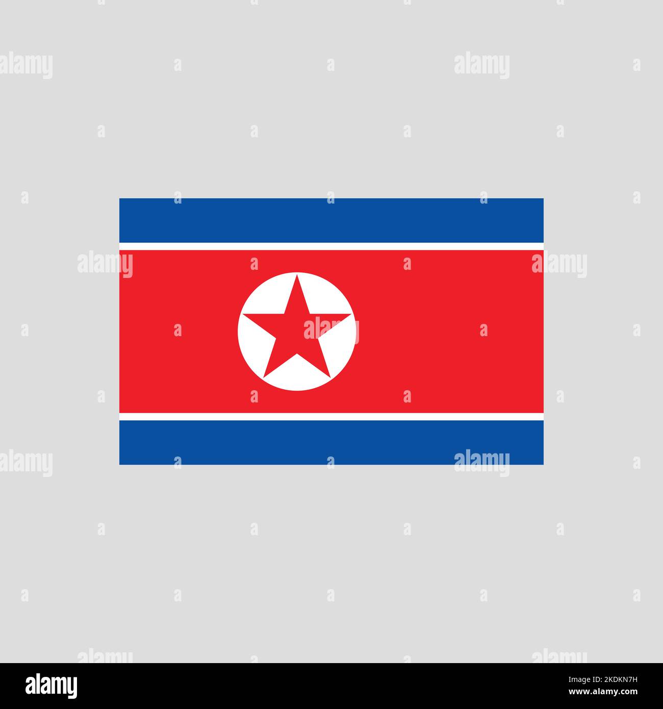 Flag of North Korea color line element. Vector element for web page ...