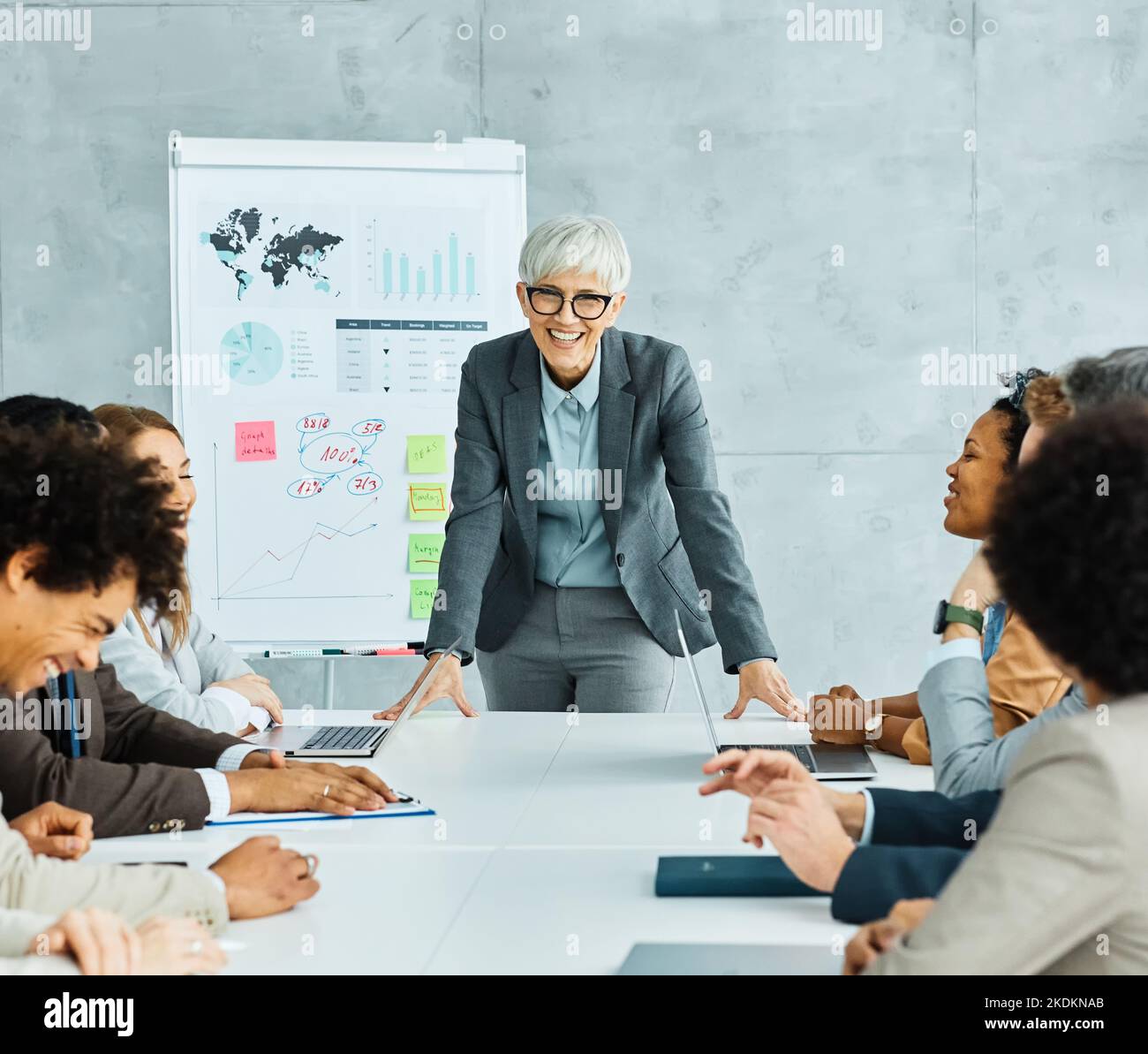 young business people meeting office teamwork group whiteboard ...