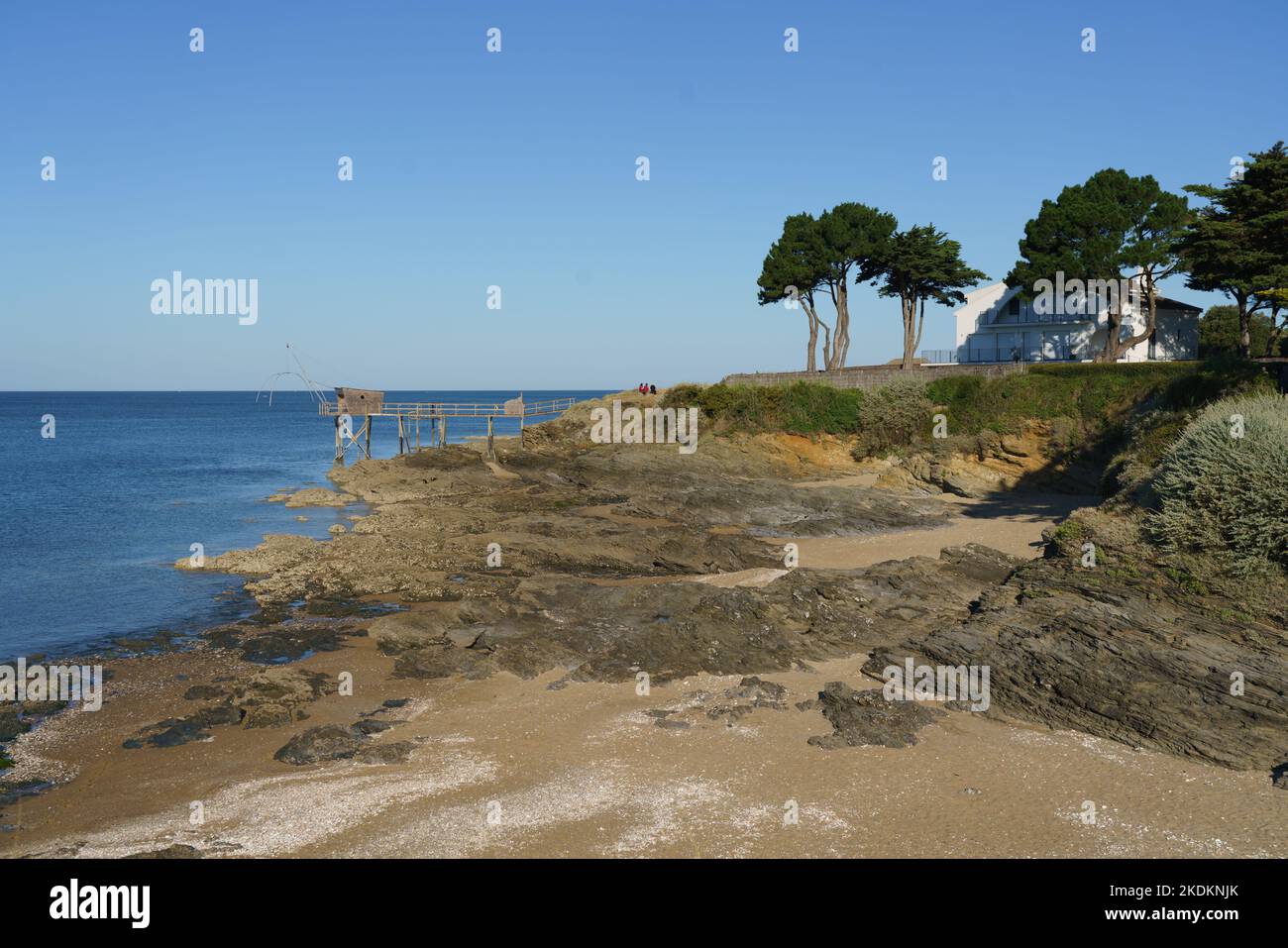 France, Pays de la Loire region, Loire-Atlantique, Pornic, along the ...