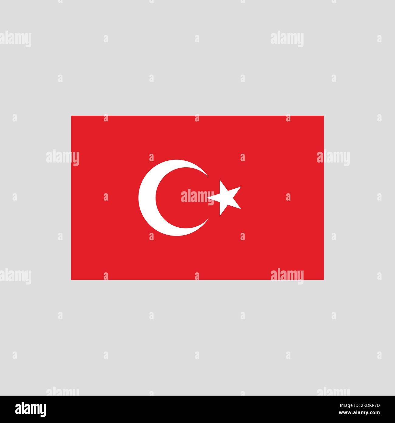 Flag of Turkey color line element. Vector element for web page Stock ...