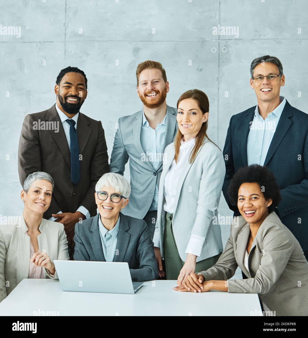 young business people meeting office portrait diversity teamwork group ...