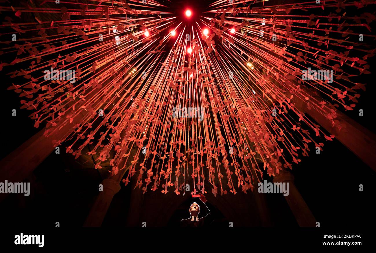 Canon Geoffrey Harbord Precentor of Sheffield Cathedral takes a ...