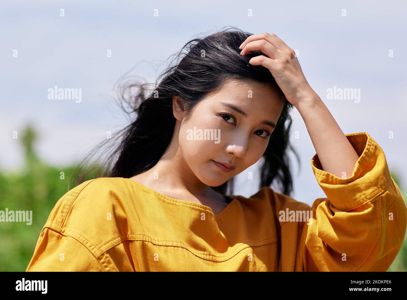 Young Japanese woman portrait Stock Photo - Alamy