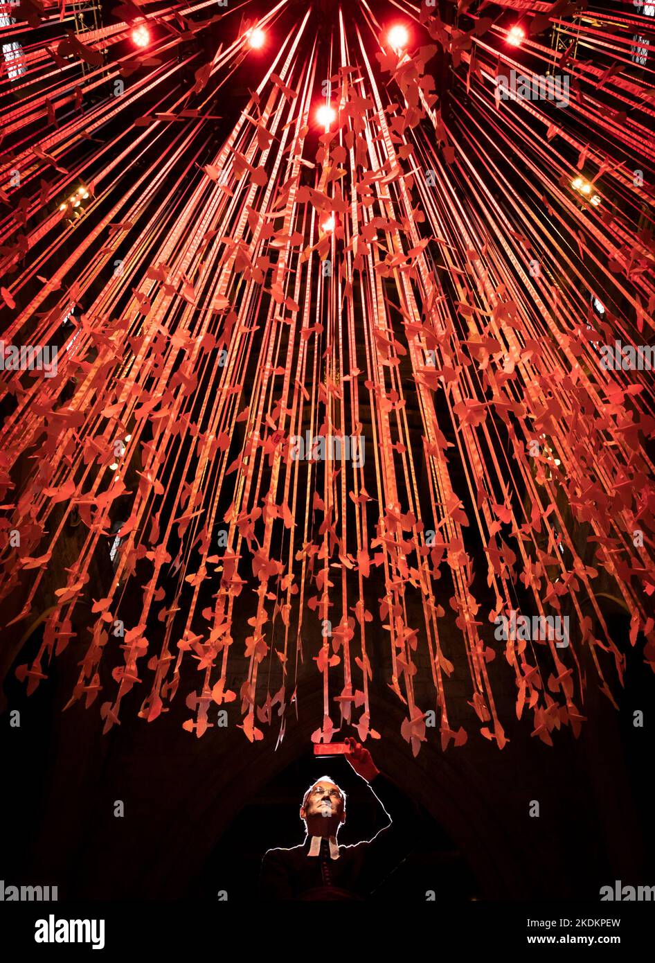 Canon Geoffrey Harbord Precentor of Sheffield Cathedral takes a ...