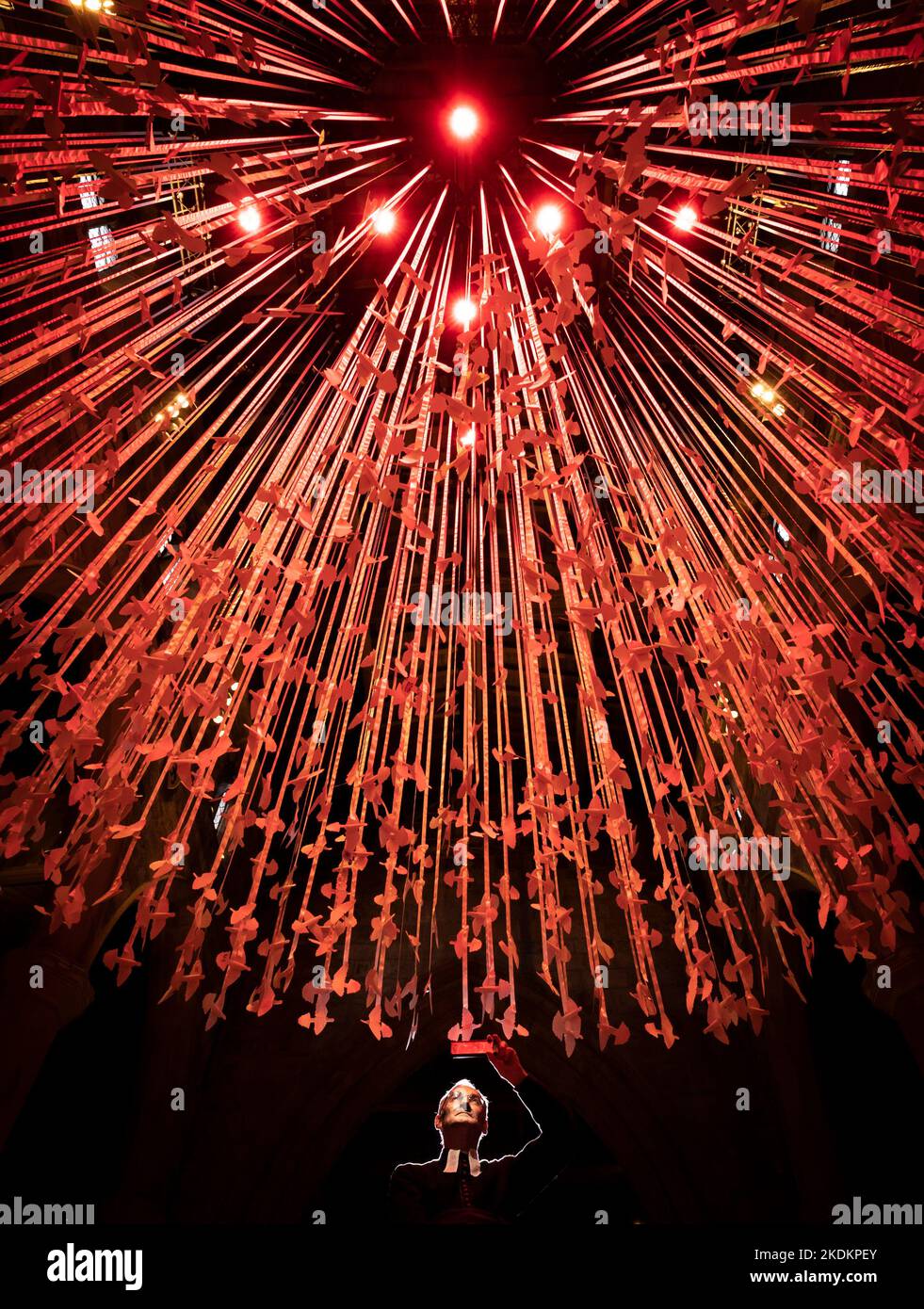 Canon Geoffrey Harbord Precentor of Sheffield Cathedral takes a ...