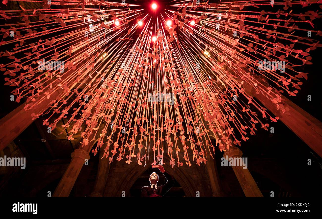 Canon Geoffrey Harbord Precentor of Sheffield Cathedral takes a ...