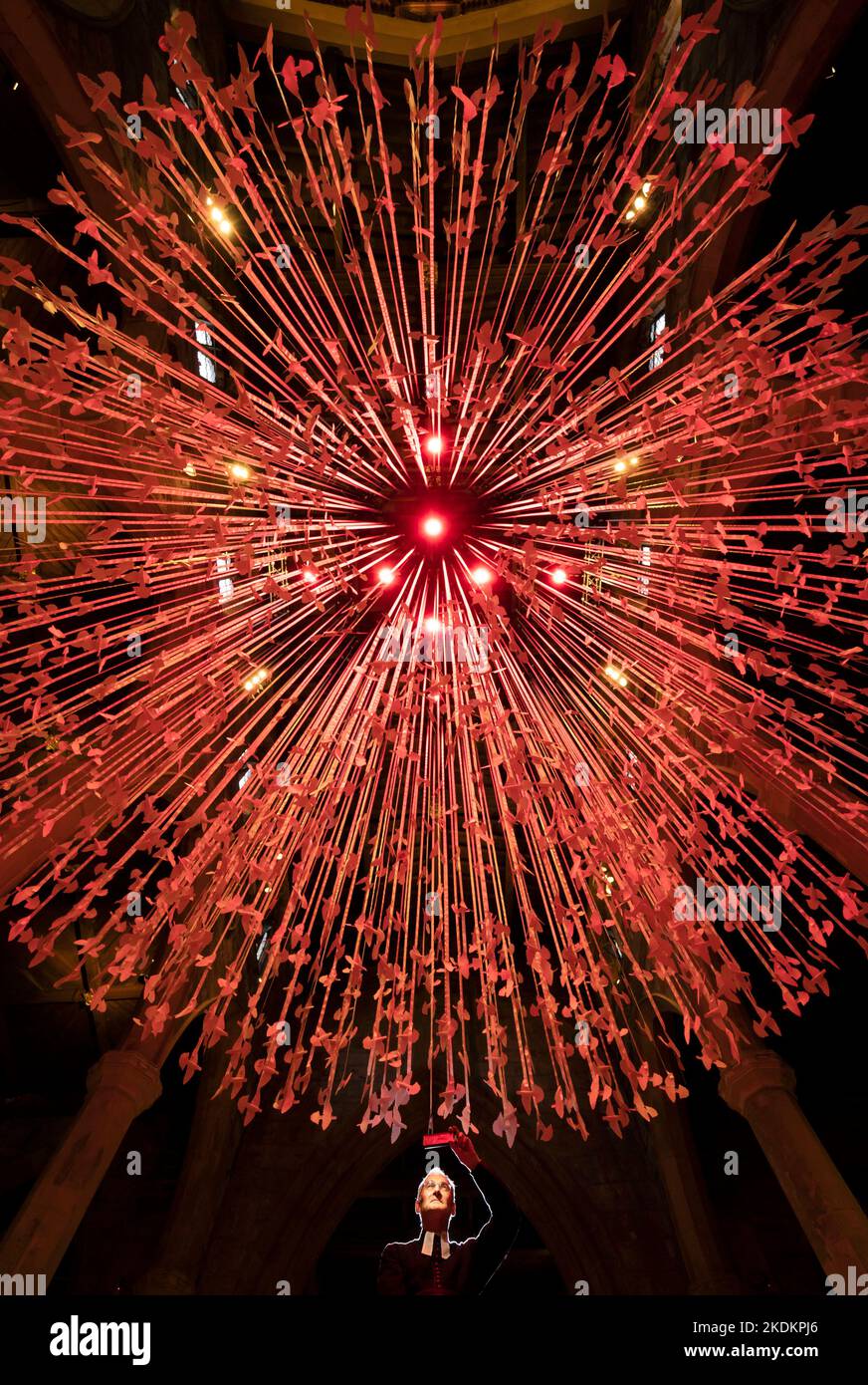 Canon Geoffrey Harbord Precentor of Sheffield Cathedral takes a ...