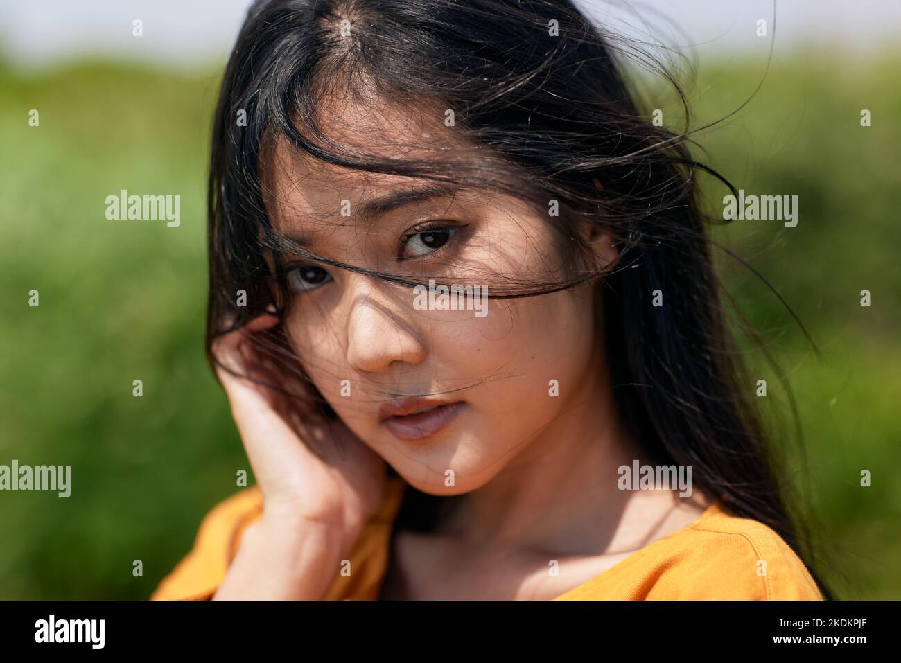 Young Japanese woman portrait Stock Photo - Alamy