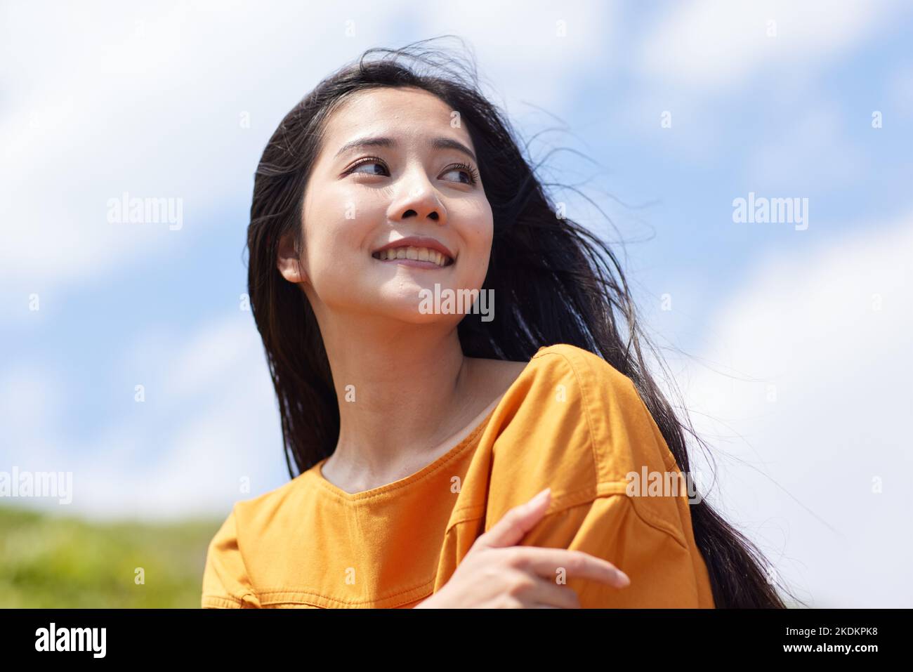 Young Japanese woman portrait Stock Photo - Alamy