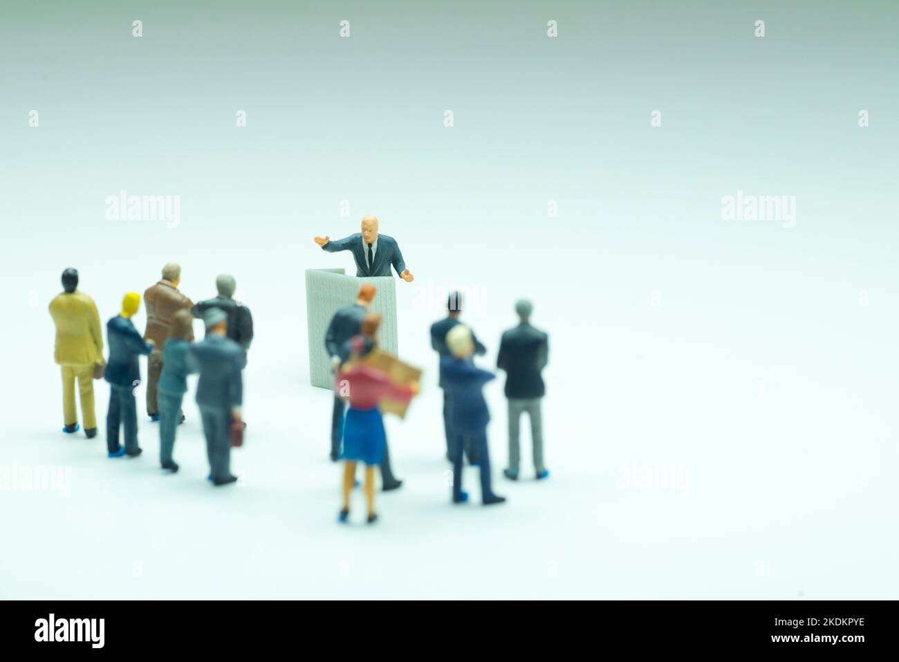 Leadership communication microphone crowd standing hi-res stock ...