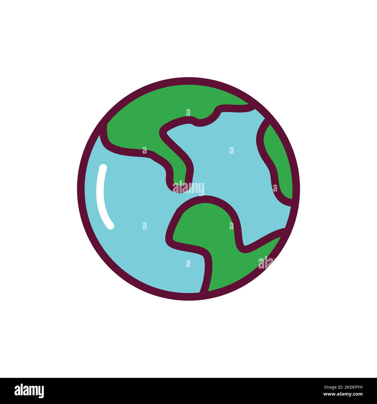 Planet earth line drawing hi-res stock photography and images - Alamy