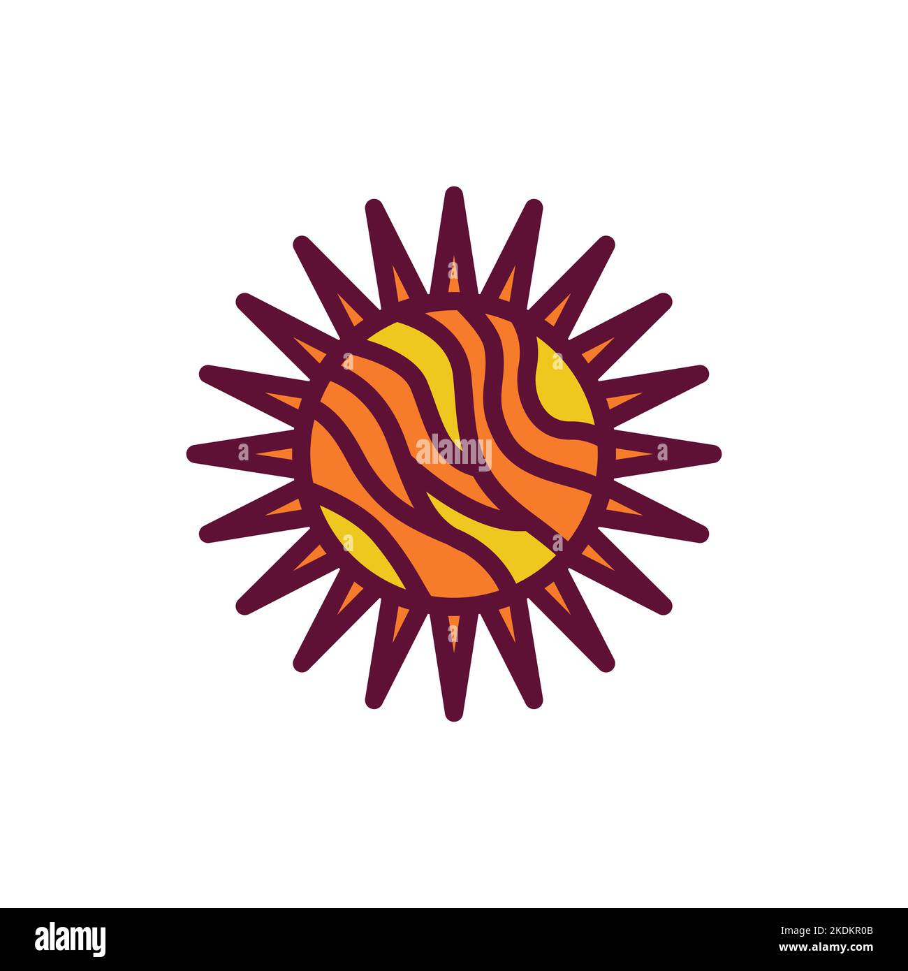 Sun color line icon. Pictogram for web page, mobile app, promo Stock ...