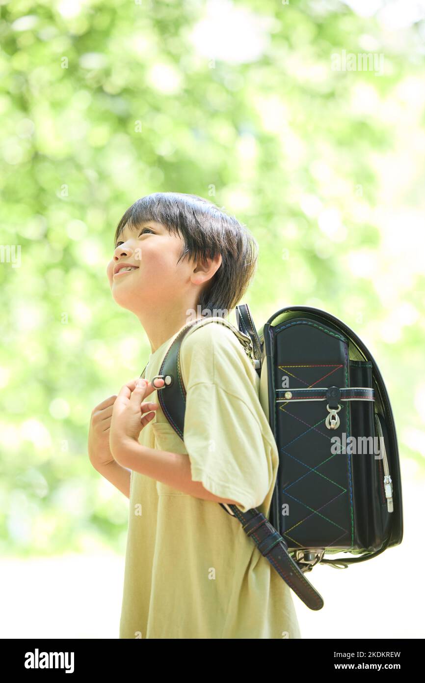 Japanese kid at city park Stock Photo - Alamy