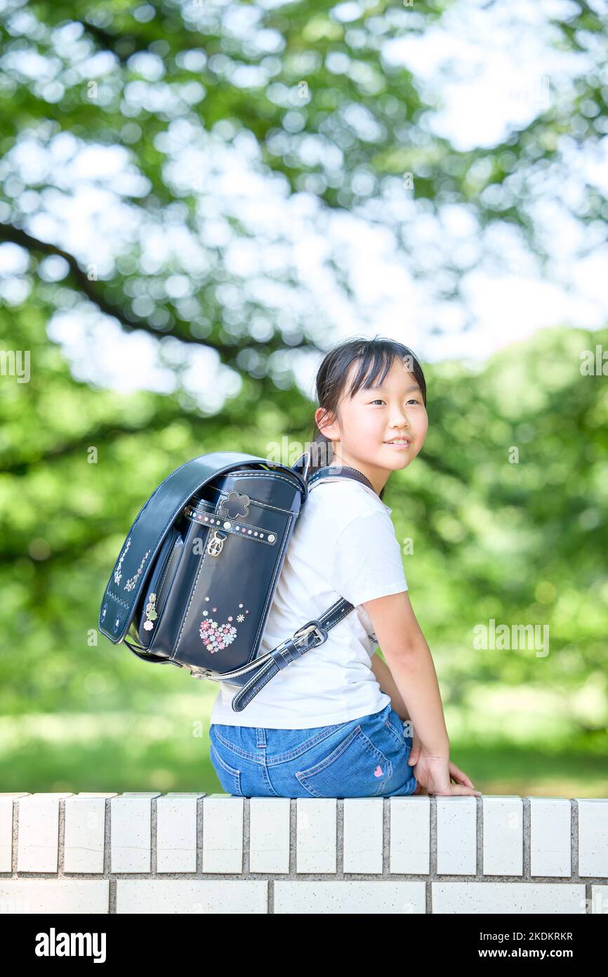 Japanese kid at city park Stock Photo - Alamy