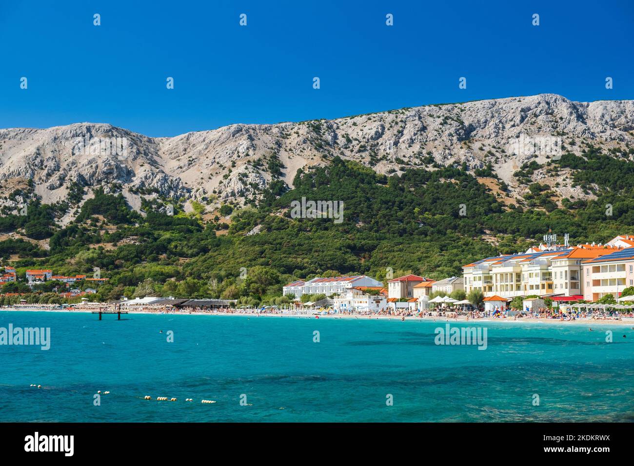 Panoramic aerial view baska town hi-res stock photography and images ...