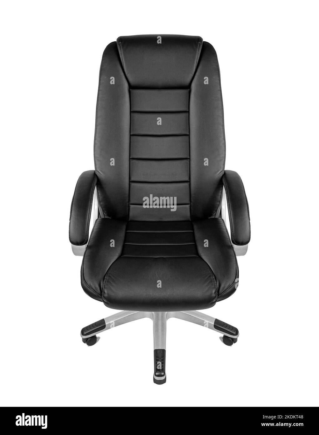 Black office chair isolated Stock Photo - Alamy