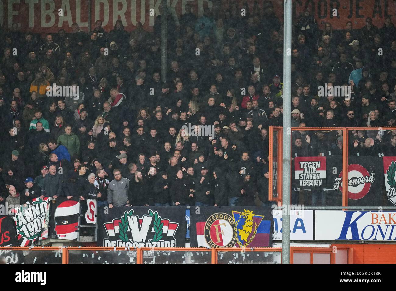 Volendam - Feyenoord supporters during the match between FC Volendam v ...