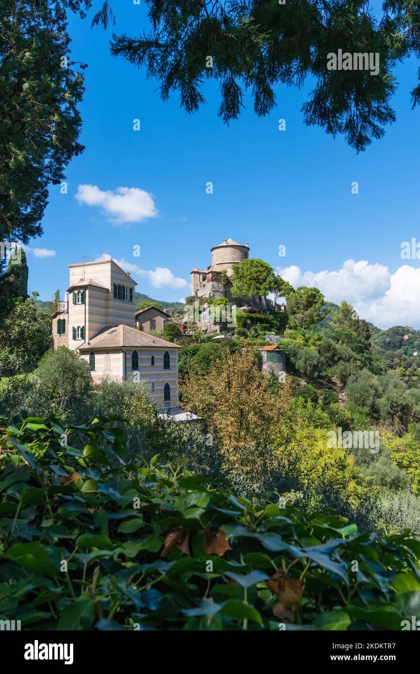 Castello Brown a 16th Century castle perched on top of the hill above ...