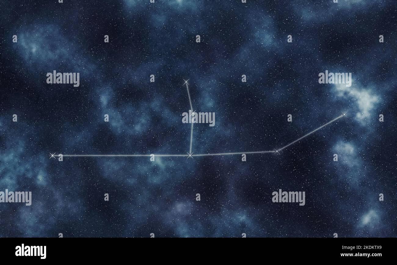 Andromeda Star Constellation, Night Sky, Constellation Lines Stock ...