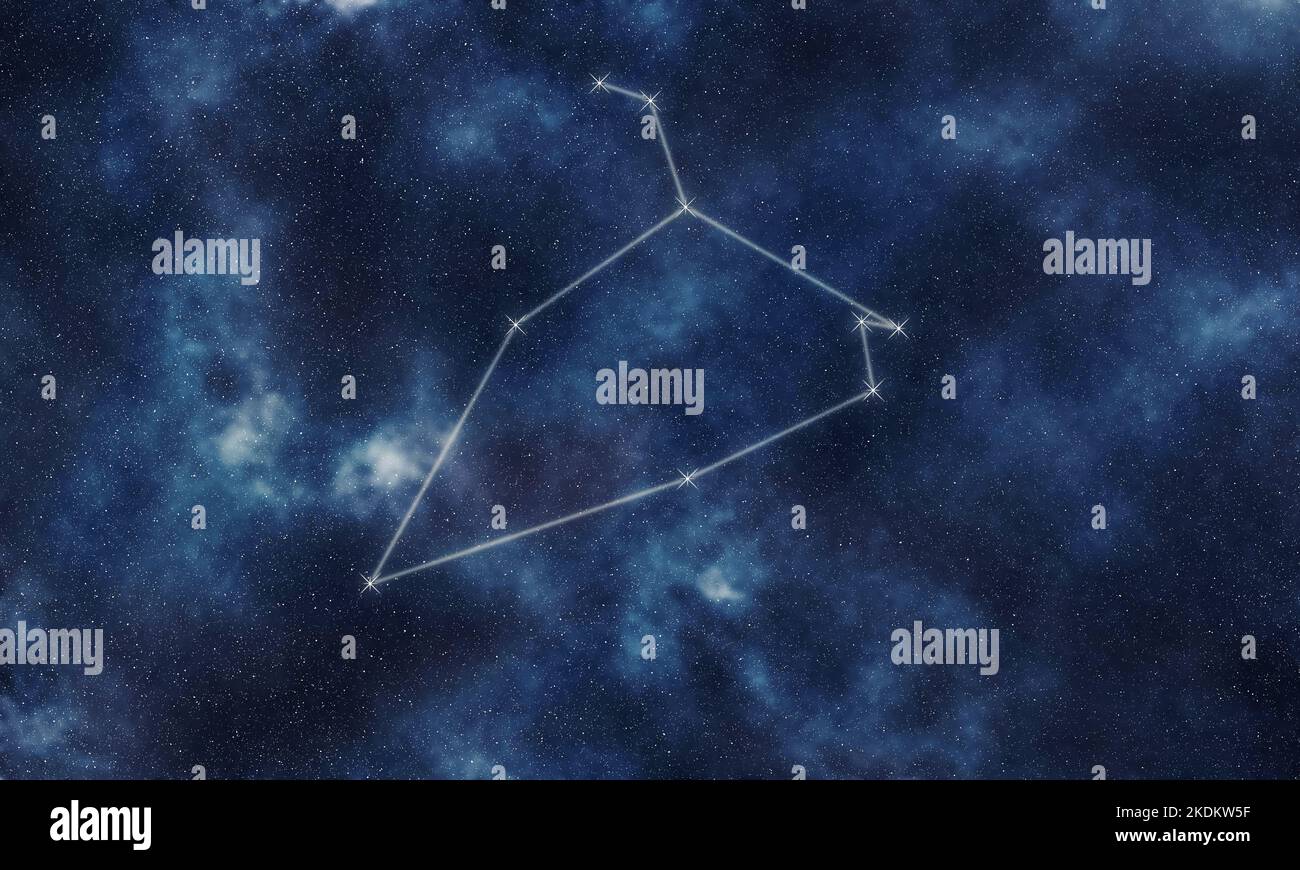 Cepheus Star Constellation, Night Sky, Constellation Lines King Cepheus ...