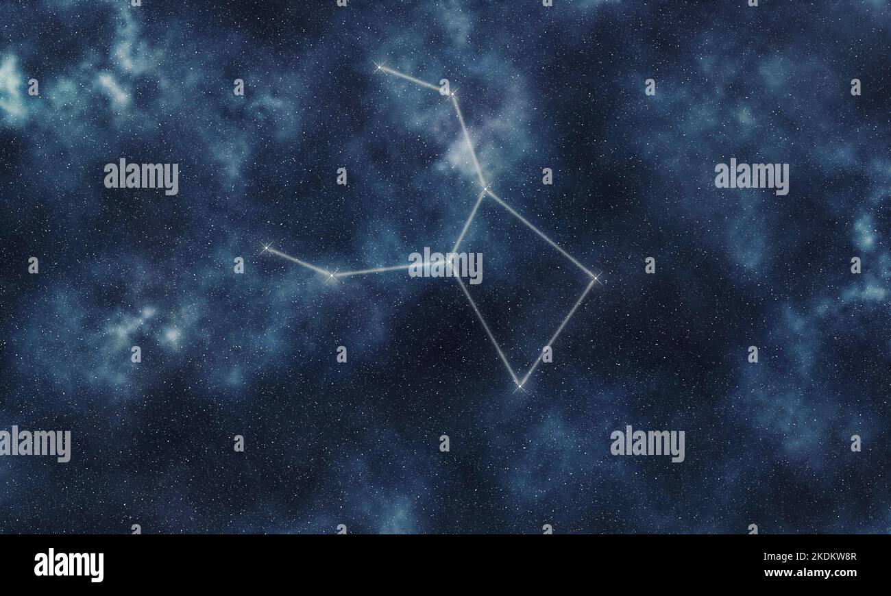 Crater Star Constellation, Night Sky, Constellation Lines Cup Stock ...