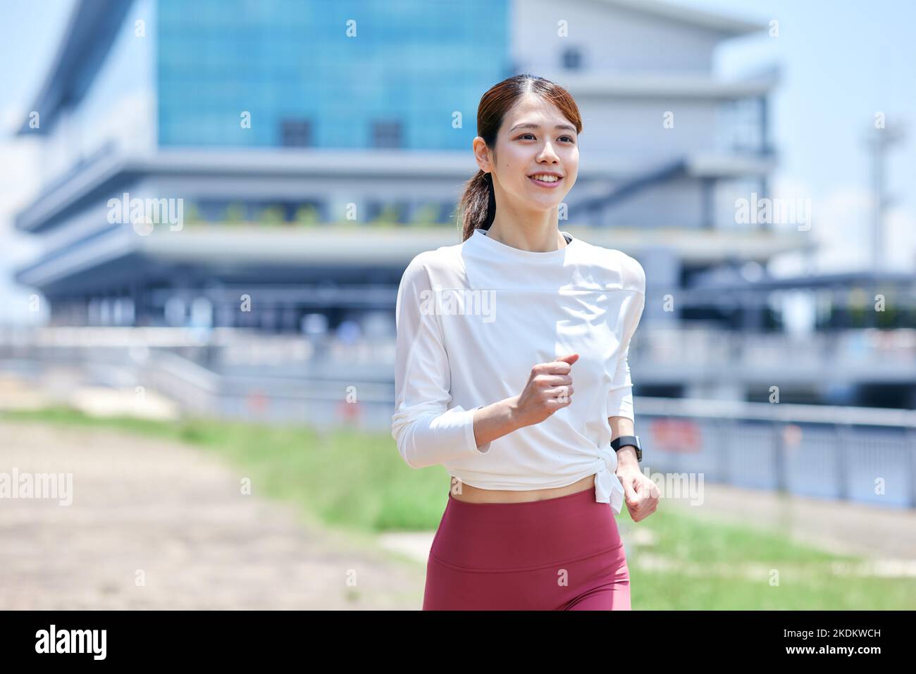Young Japanese training downtown Stock Photo - Alamy