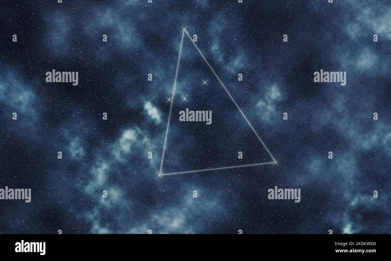 Hydrus Star Constellation, Night Sky, Constellation Lines Water Snake ...