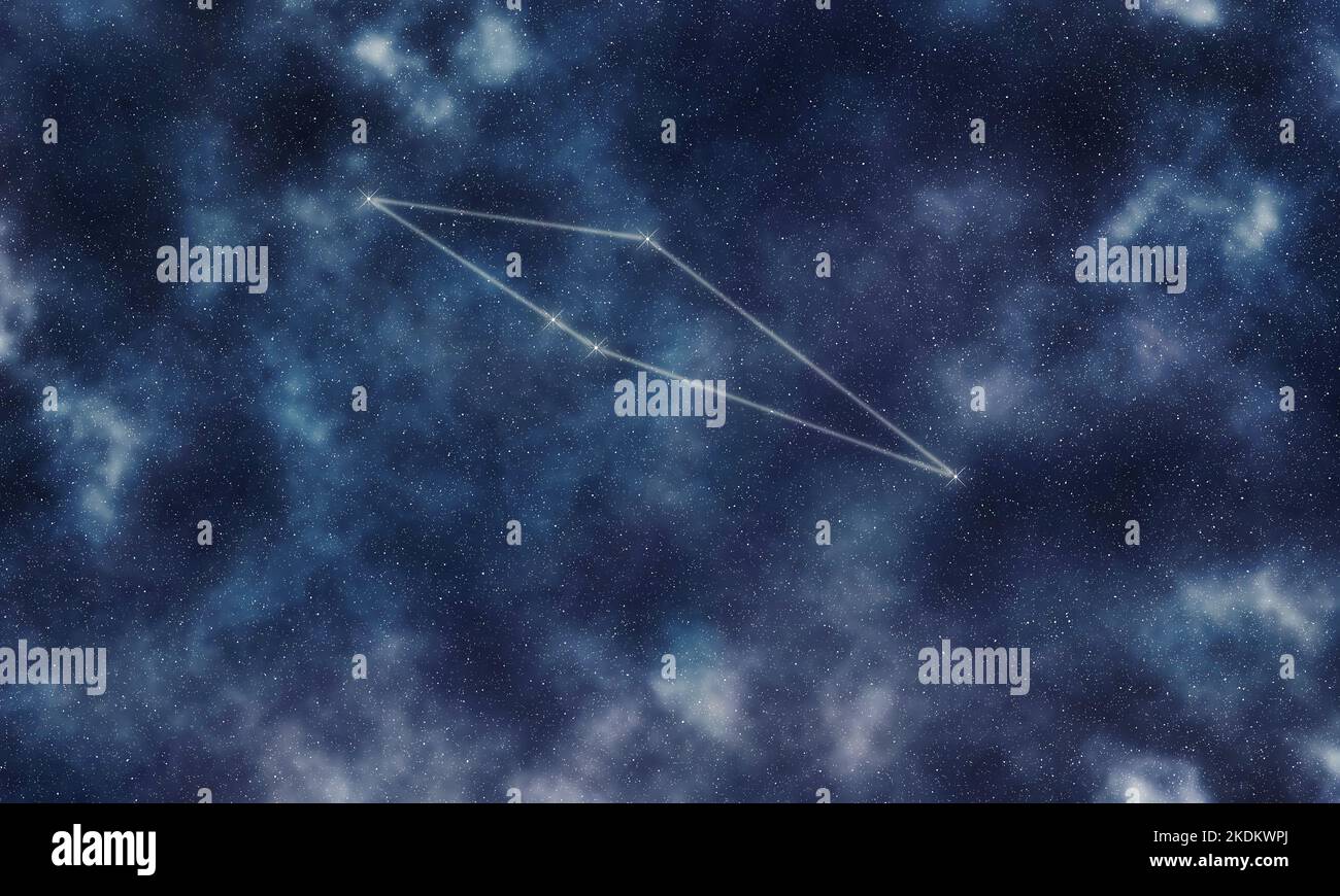 Scutum Star Constellation, Night Sky, Constellation Lines Shield of ...