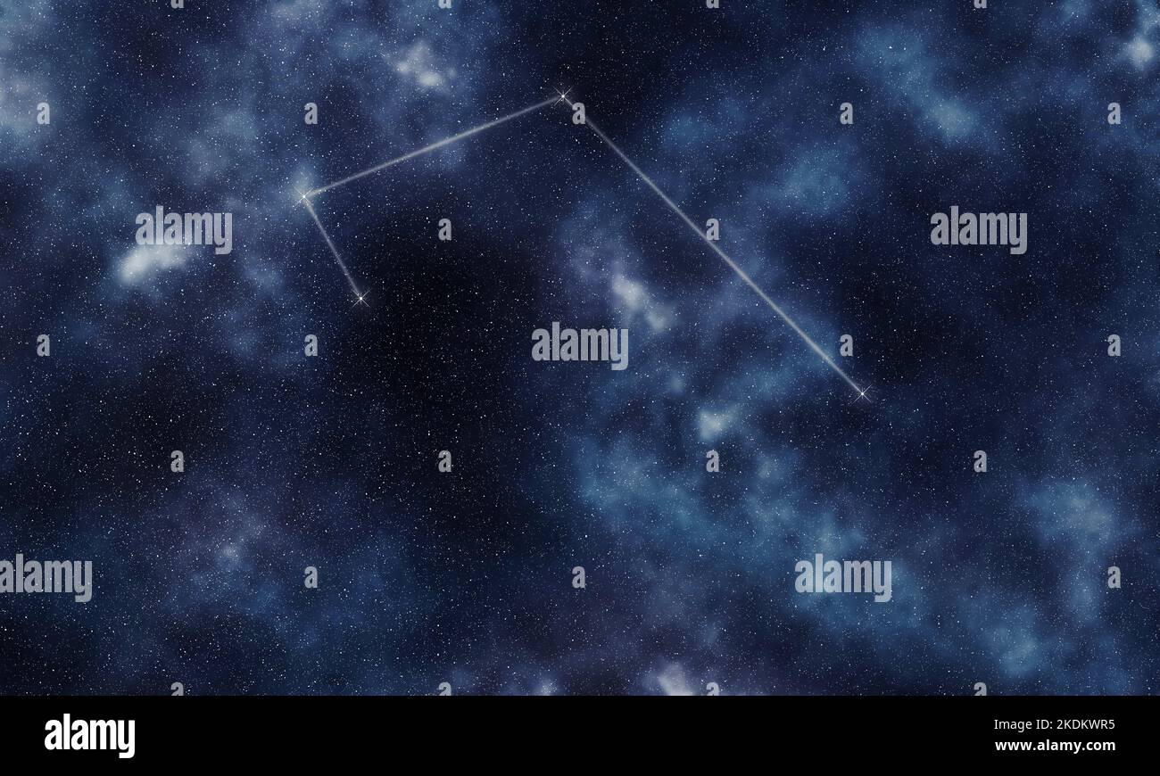 Sextans Star Constellation, Night Sky, Constellation Lines Sextant ...
