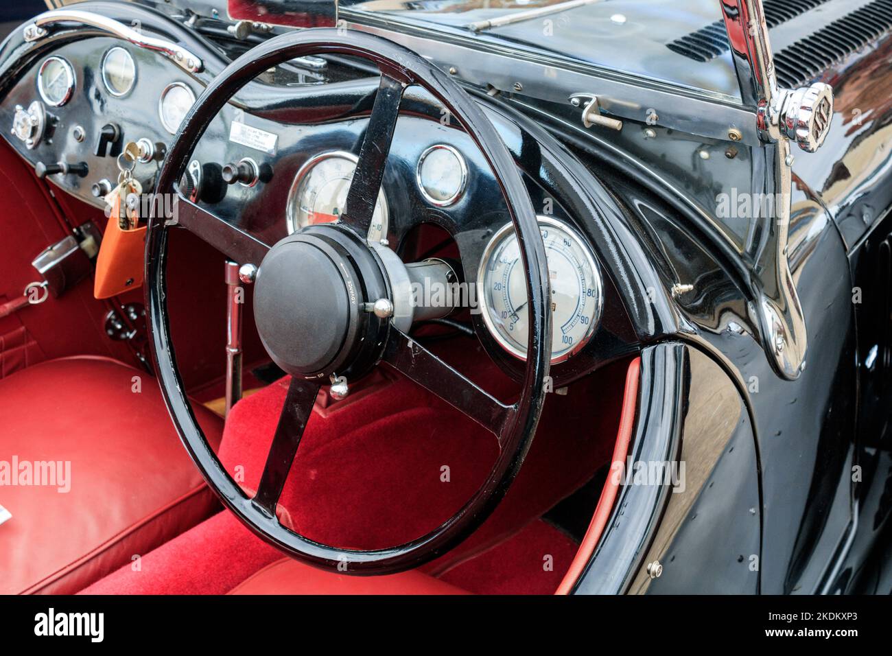 Jaguar SS100. The 100 at Blackpool 2022 Stock Photo - Alamy