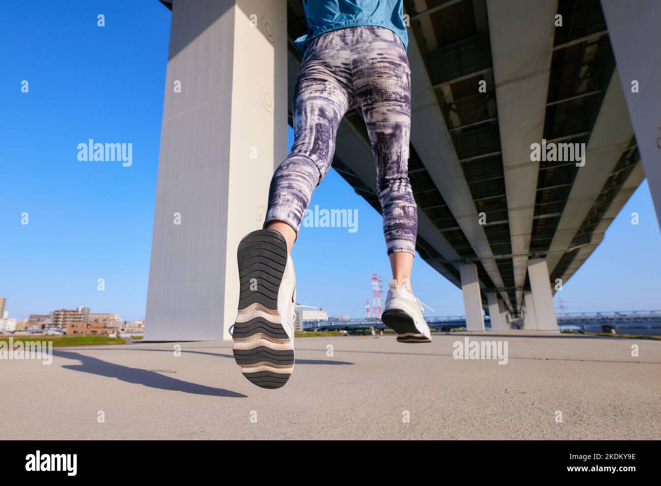 Young Japanese training downtown Stock Photo - Alamy