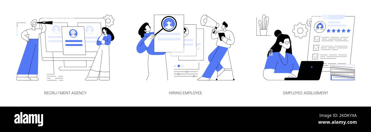 Human resources abstract concept vector illustrations Stock Vector ...