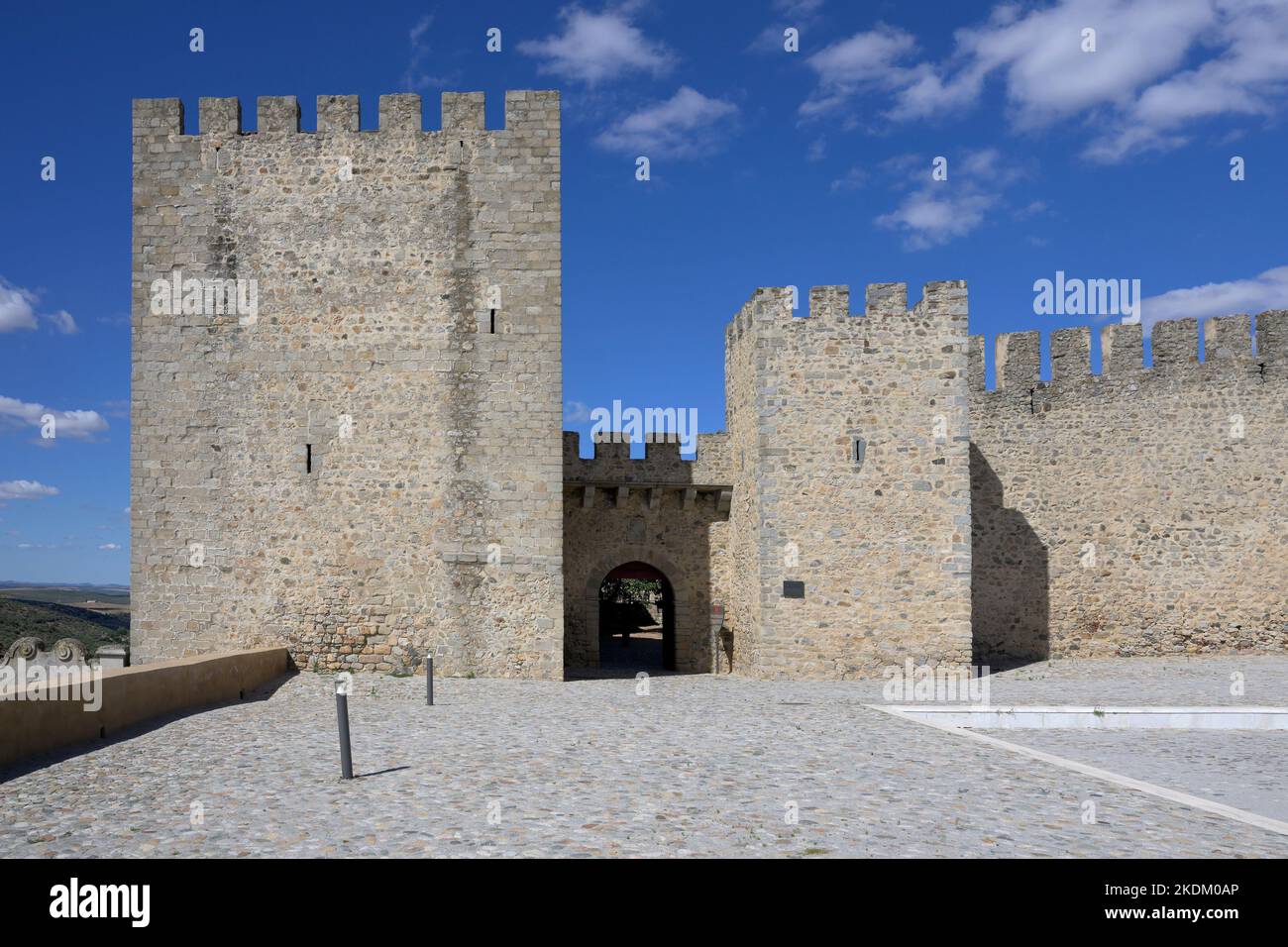 Elvas Castle, National Monument, Elvas, Alentejo, Portugal Stock Photo ...