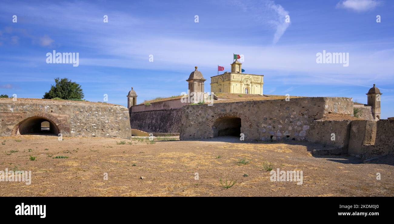 17th century Saint Lucy or Saint Luzia Fort, Elvas, Alentejo, Portugal ...