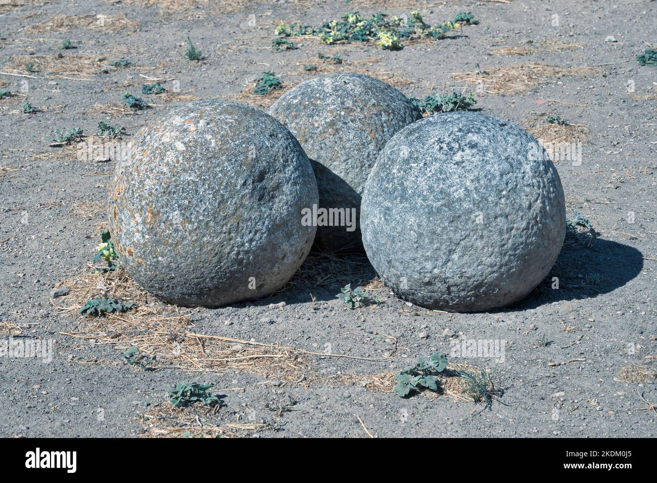 Stone cannonball, 17th century Saint Lucy or Saint Luzia Fort, Elvas ...