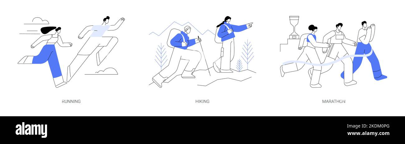 Sports lifestyle abstract concept vector illustrations Stock Vector ...