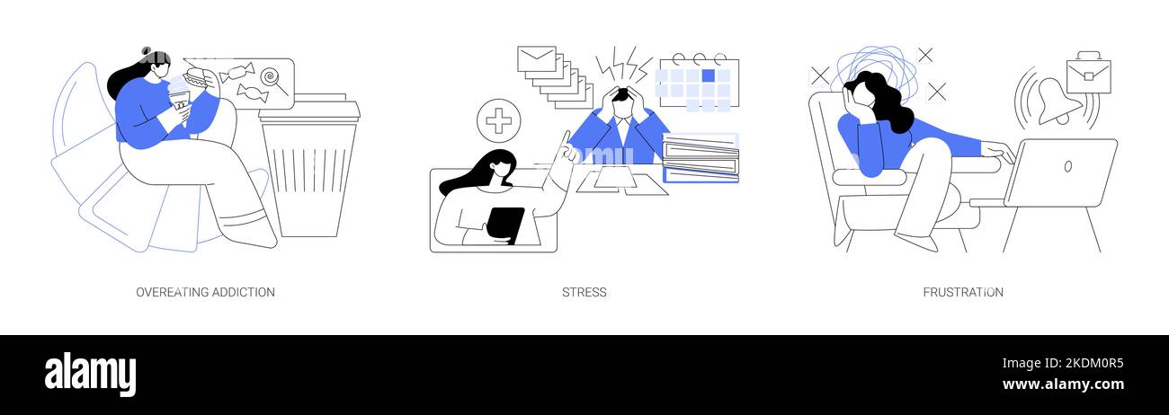 Mental problem abstract concept vector illustrations Stock Vector Image ...