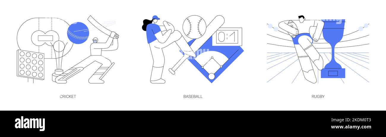 Team sport abstract concept vector illustrations Stock Vector Image ...