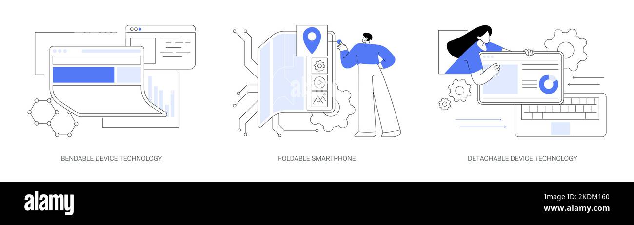 Next-generation electronics abstract concept vector illustrations Stock ...