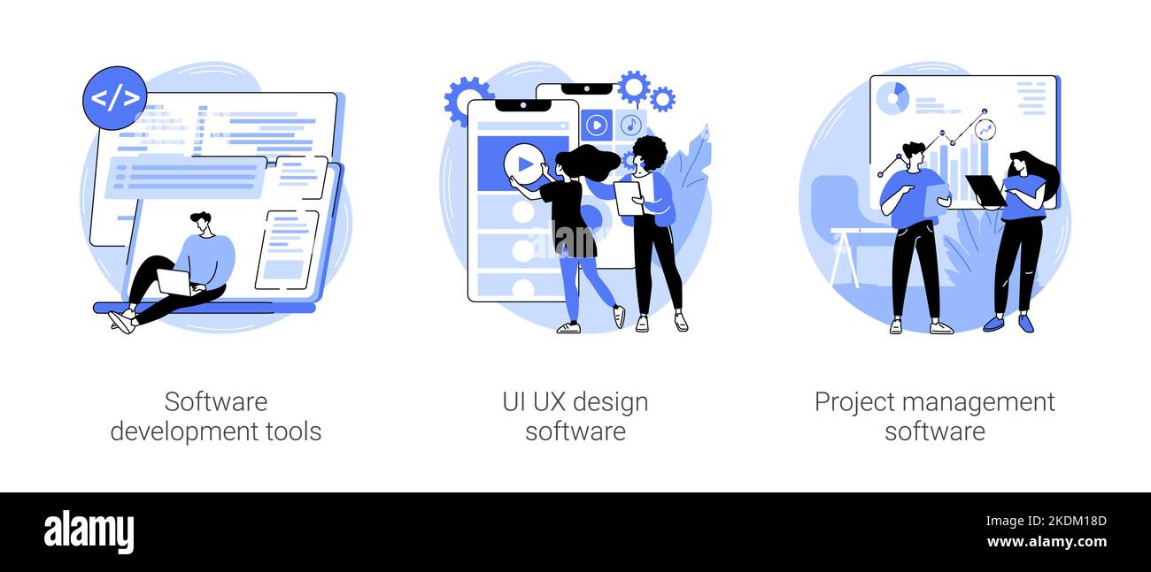 Software prototyping background Stock Vector Images - Alamy