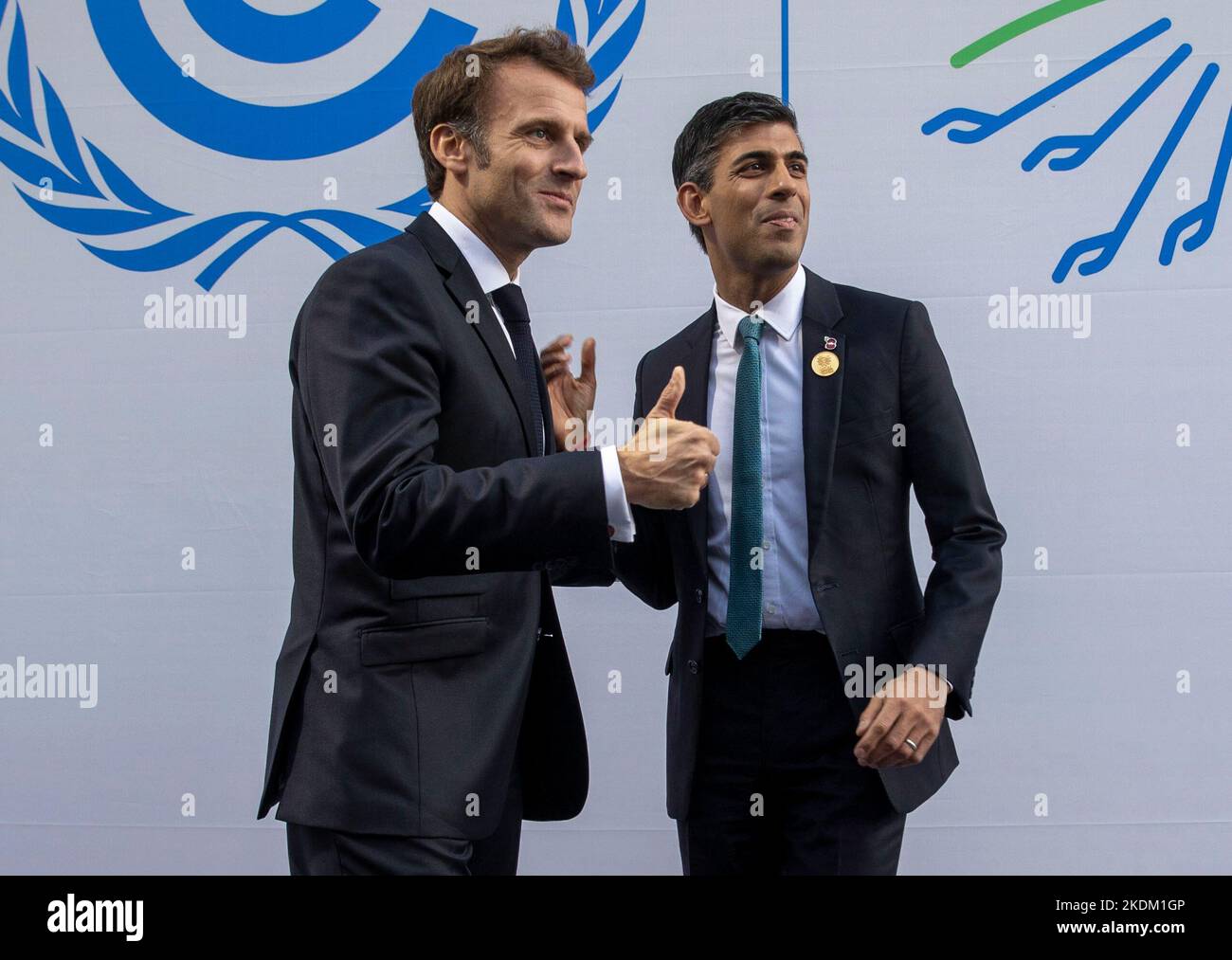 Prime Minister Rishi Sunak and President of France, Emmanuel Macron ...