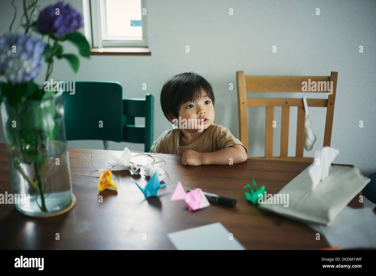 Japanese kid at home Stock Photo - Alamy