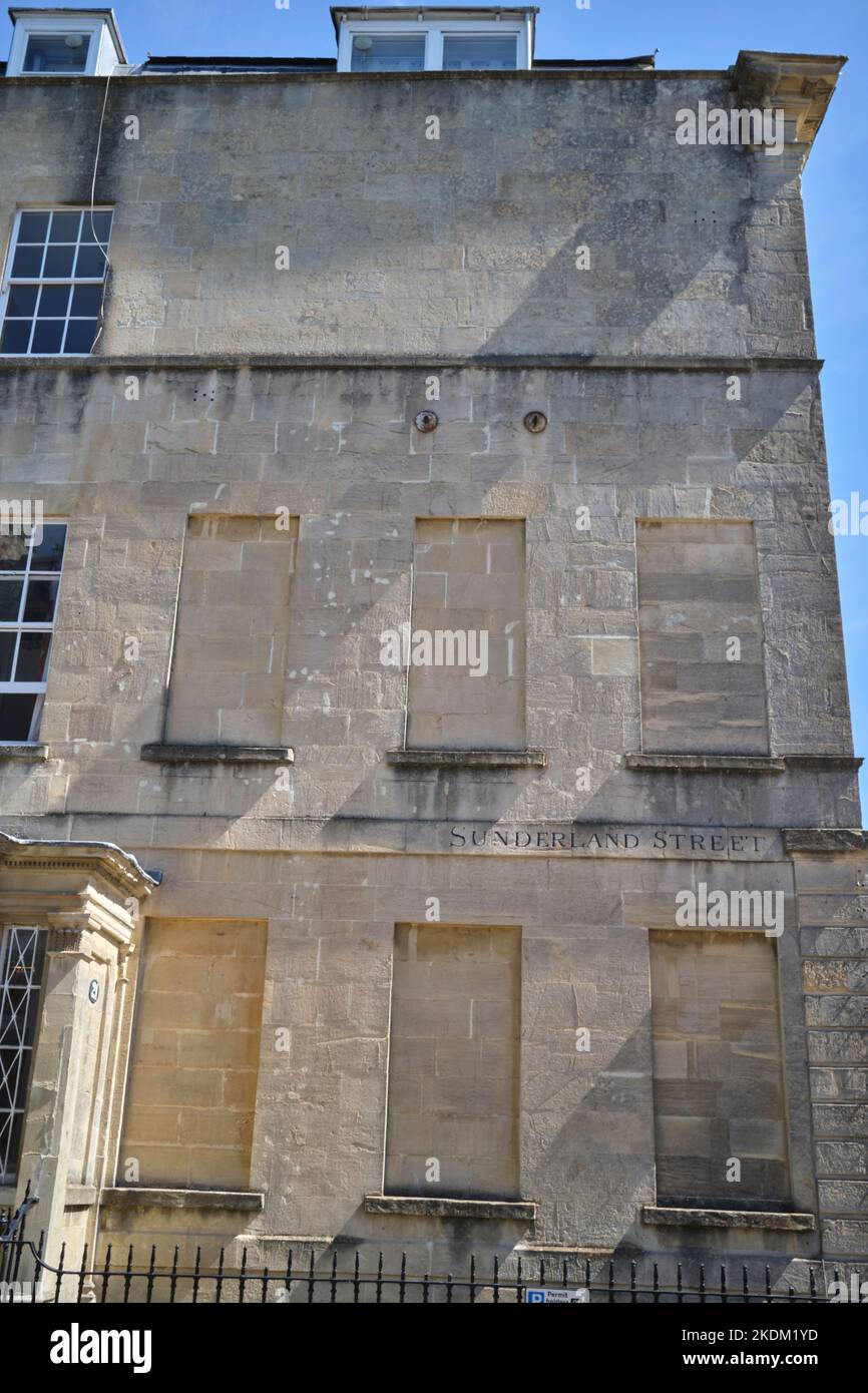 Historic Tax Avoiding Bricked Up Windows Sunderland Street in Bath ...