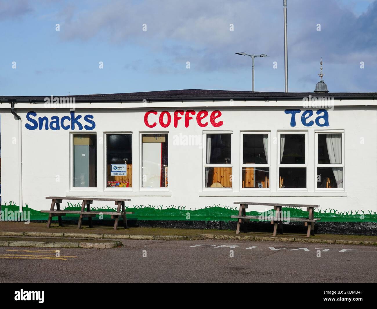 Exterior of the Rock Cafe, a small restaurant bath the ferry docks ...